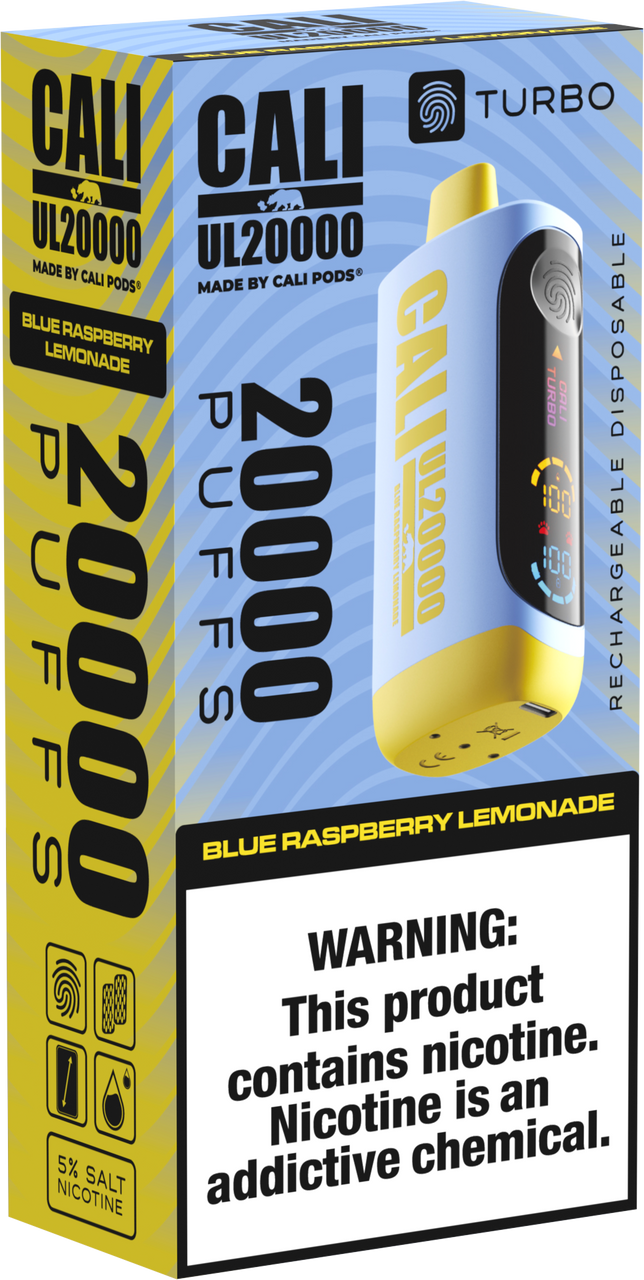 Cali UL20000 20ML 20K Puffs Disposable Vape Device With Turbo Touch ...